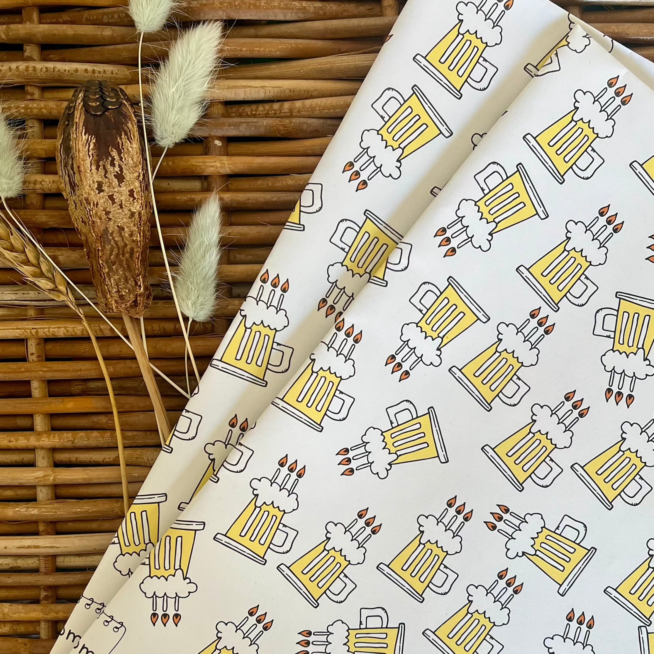 Birthday Beer Wrapping Paper – From Designs